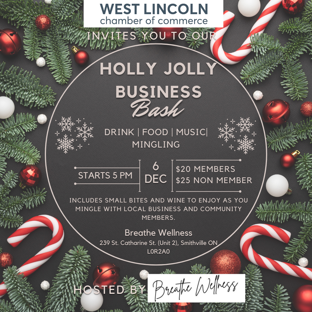 West Lincoln Chamber's Holly Jolly Business Bash | West Lincoln Chamber ...